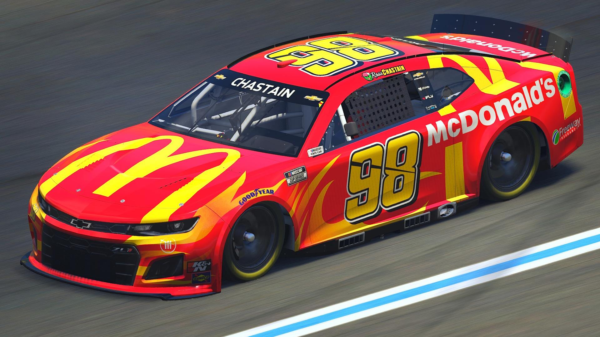 Trackhouse #98 McDonalds 2022 Concept by Davin Cornelius - Trading Paints