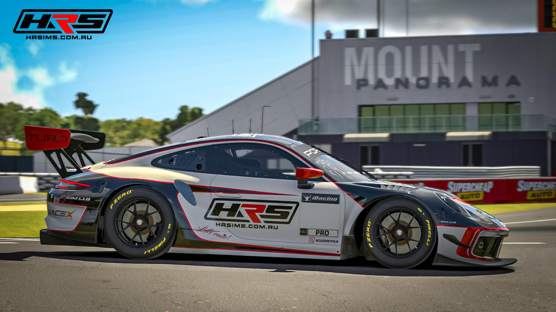 Hybrid Racing Simulations Porsche 911 GT3R by Paul Mansell - Trading Paints