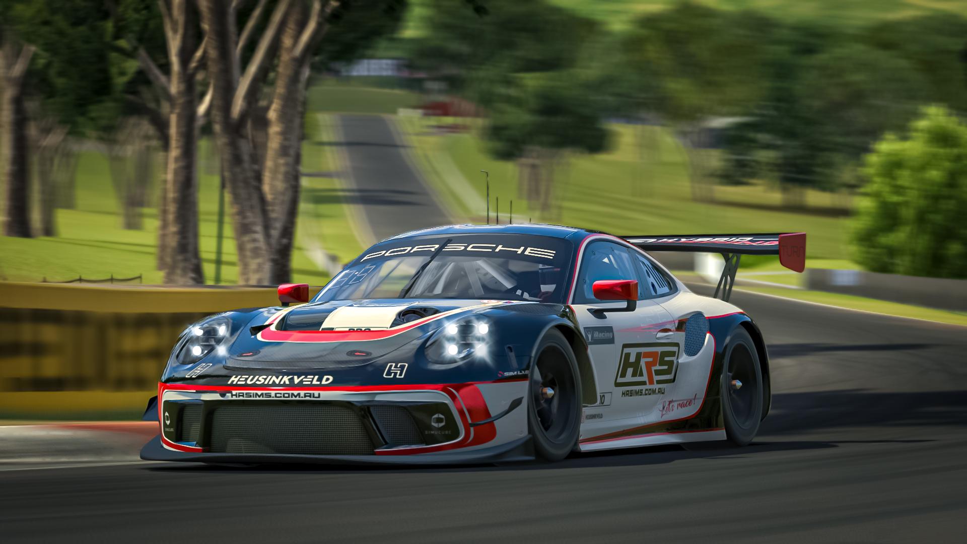 Hybrid Racing Simulations Porsche 911 GT3R by Paul Mansell - Trading Paints