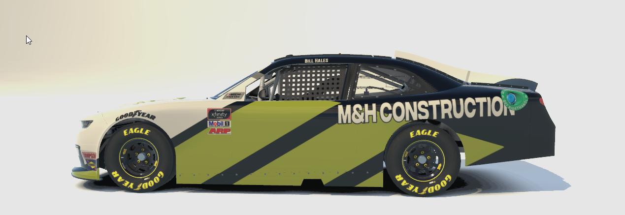 Hale Black Gold and White Xfinity by Steven Ayers Jr - Trading Paints