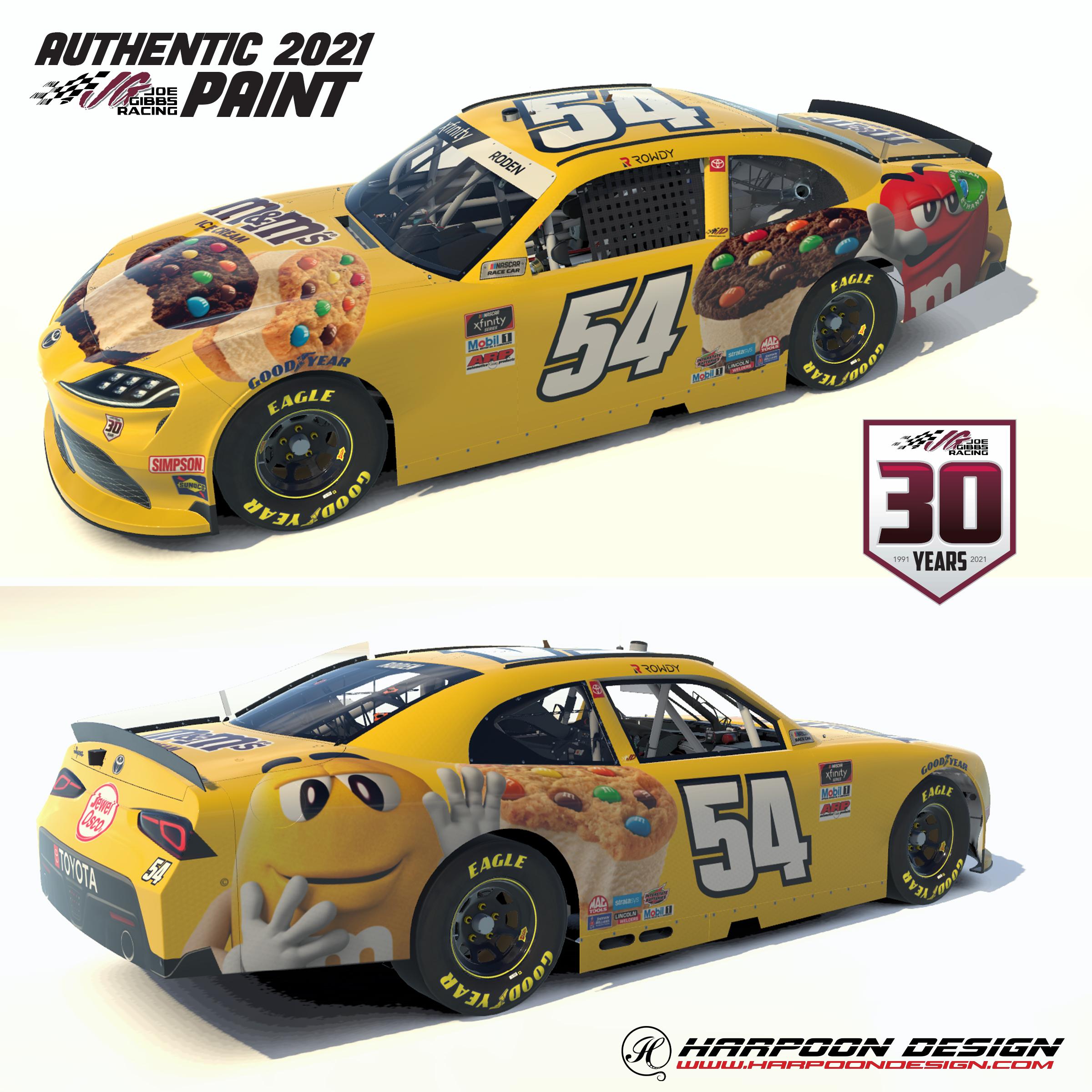 2021 Kyle Busch M&M Ice Cream Supra No Num by Brantley Roden - Trading ...