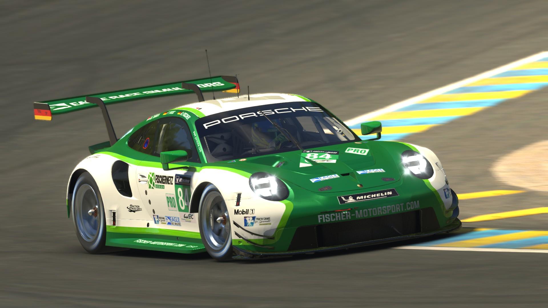 2021 iRacing 24 Hours of Le Mans - #84 Fischer Motorsport Porsche 911 ...