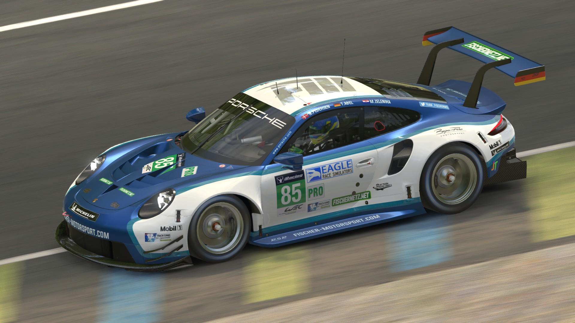 2021 iRacing 24 Hours of Le Mans - #85 Fischer Motorsport Porsche 911 ...