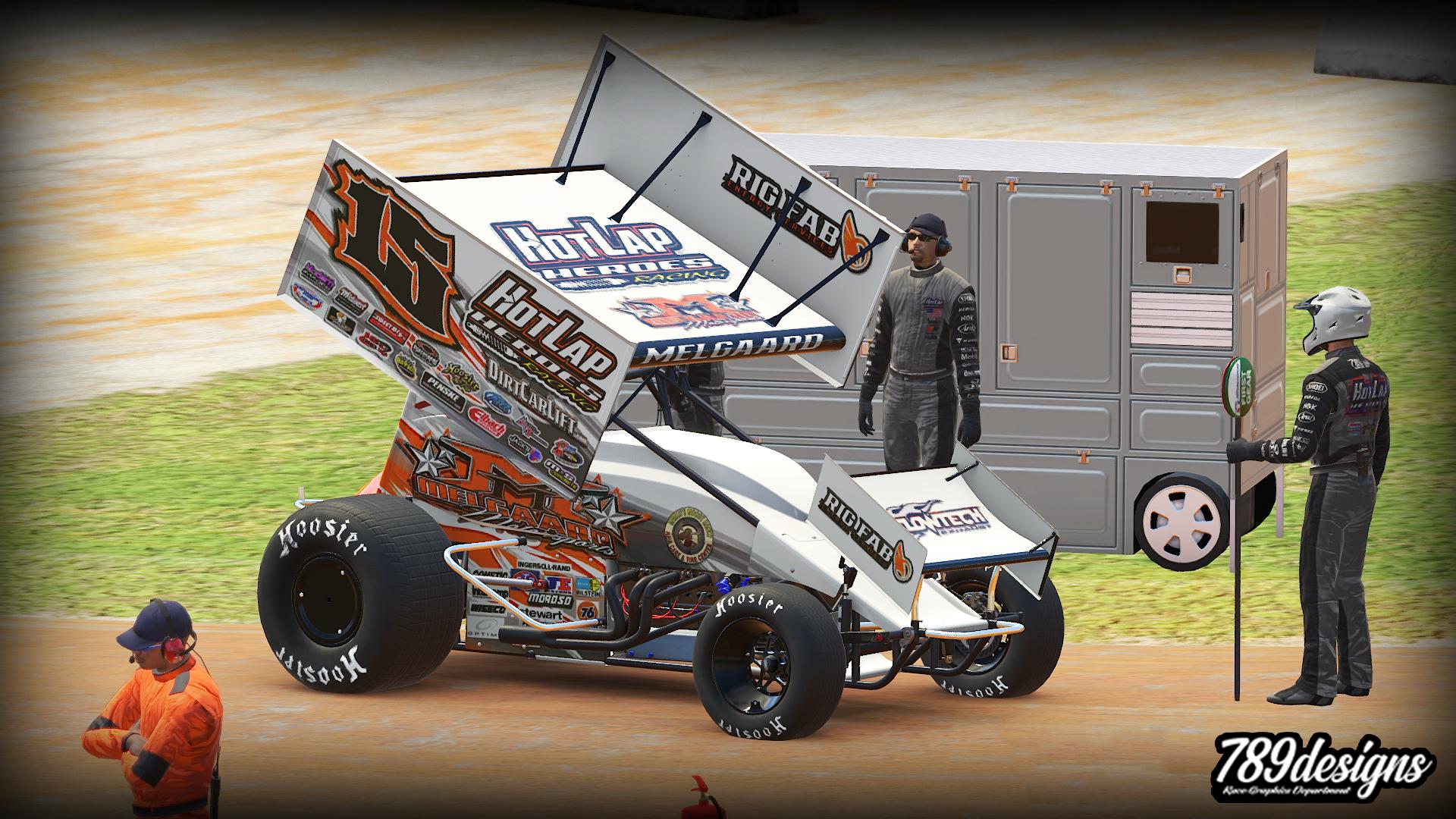 Swede Melgaard Sprint Car by Garrett Marshall - Trading Paints