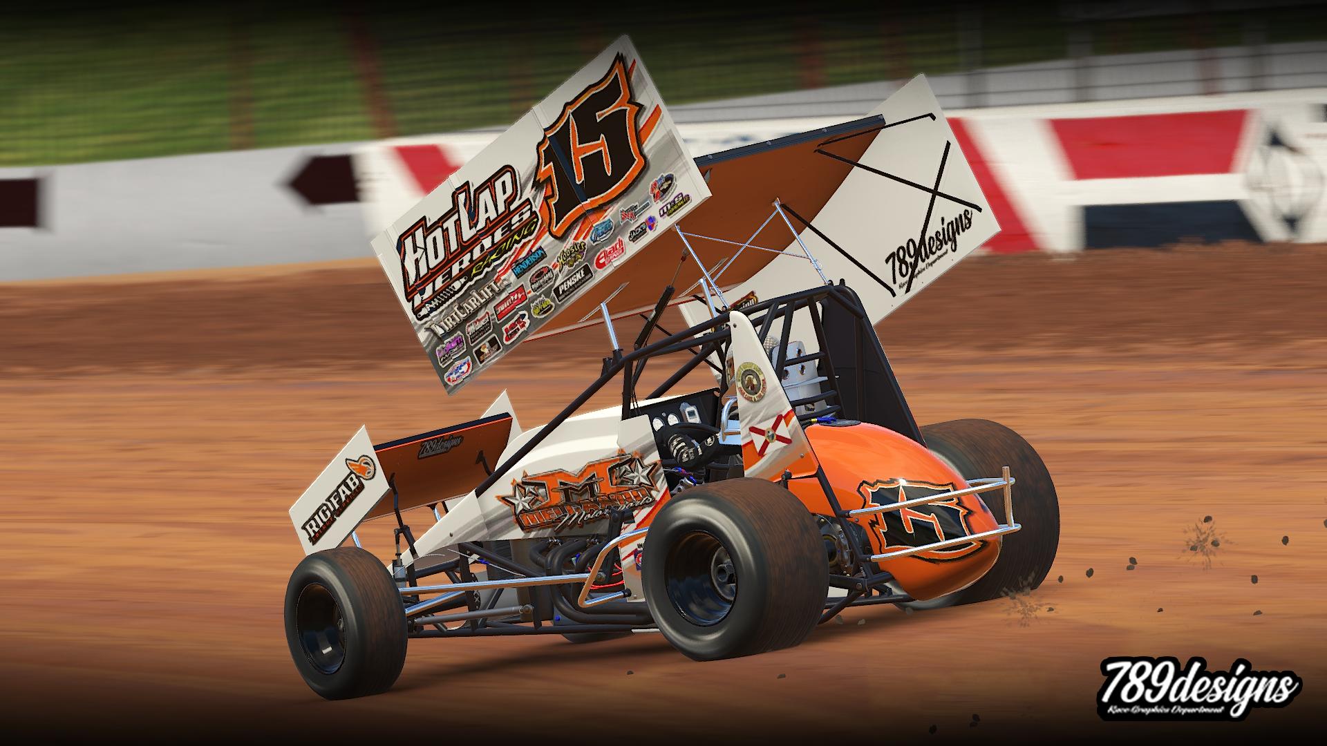 Swede Melgaard Sprint Car by Garrett Marshall - Trading Paints