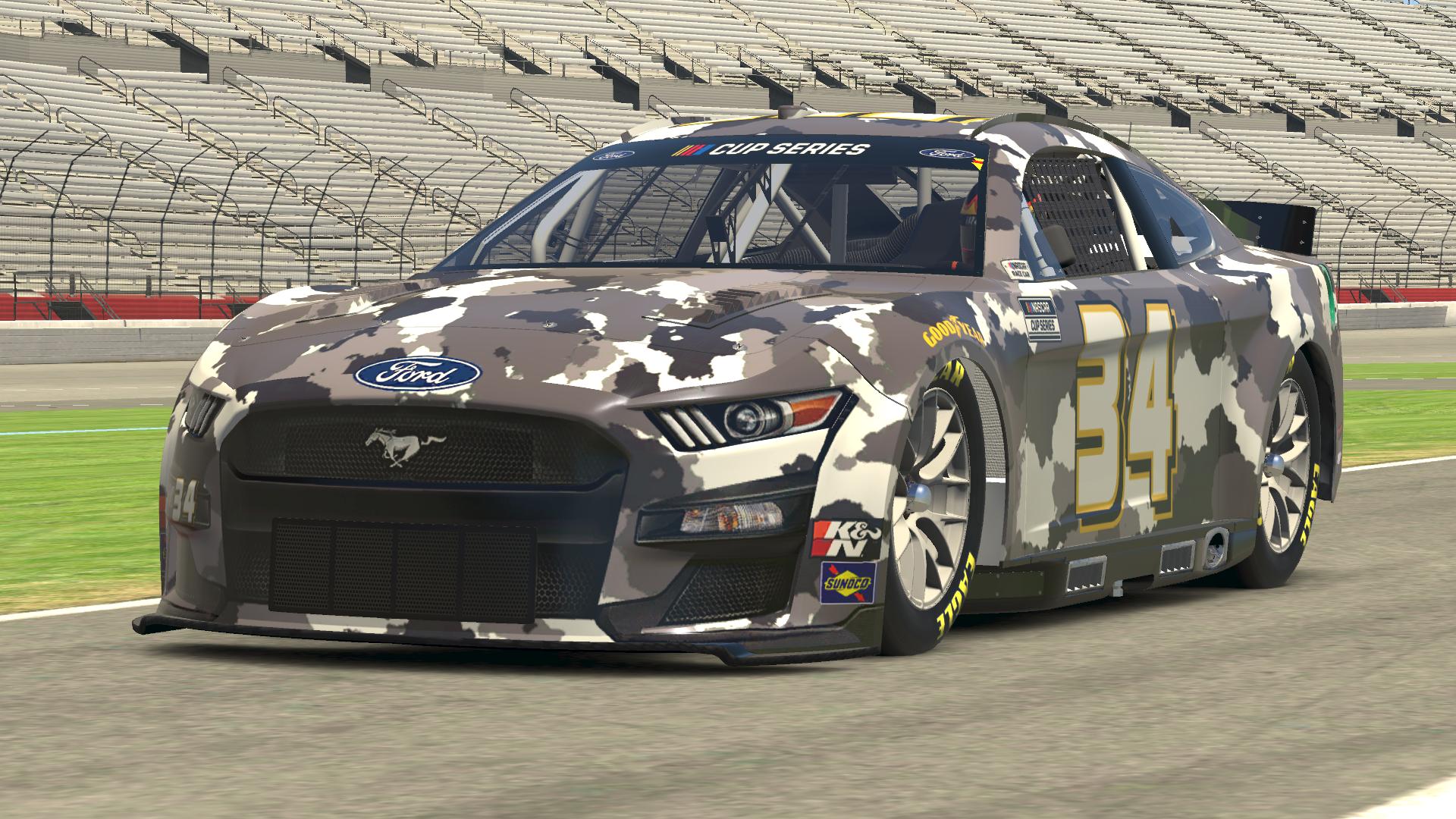 Snow Camo Mustang by Josh A King - Trading Paints