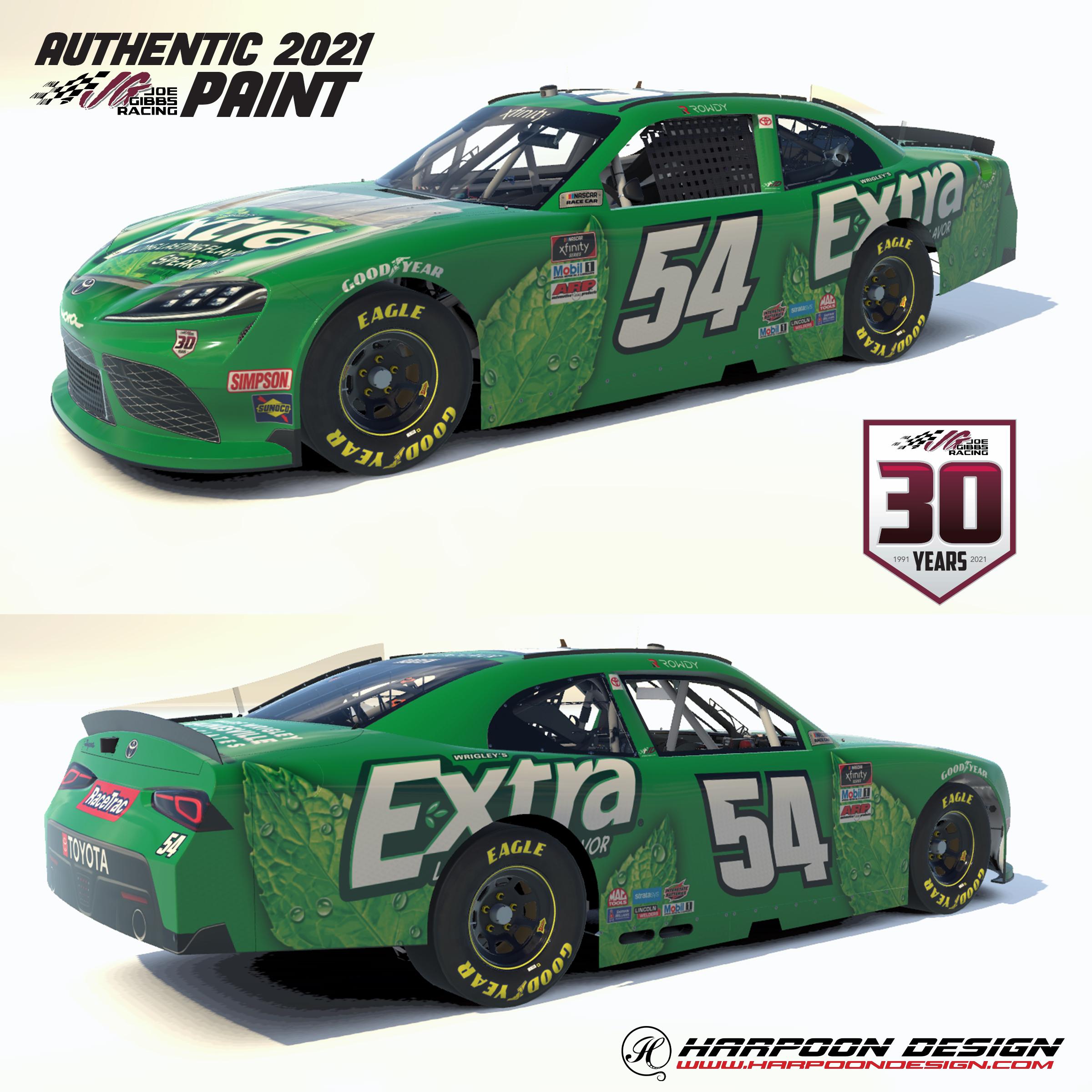 2021 Kyle Busch Extra Gum Supra by Brantley Roden - Trading Paints