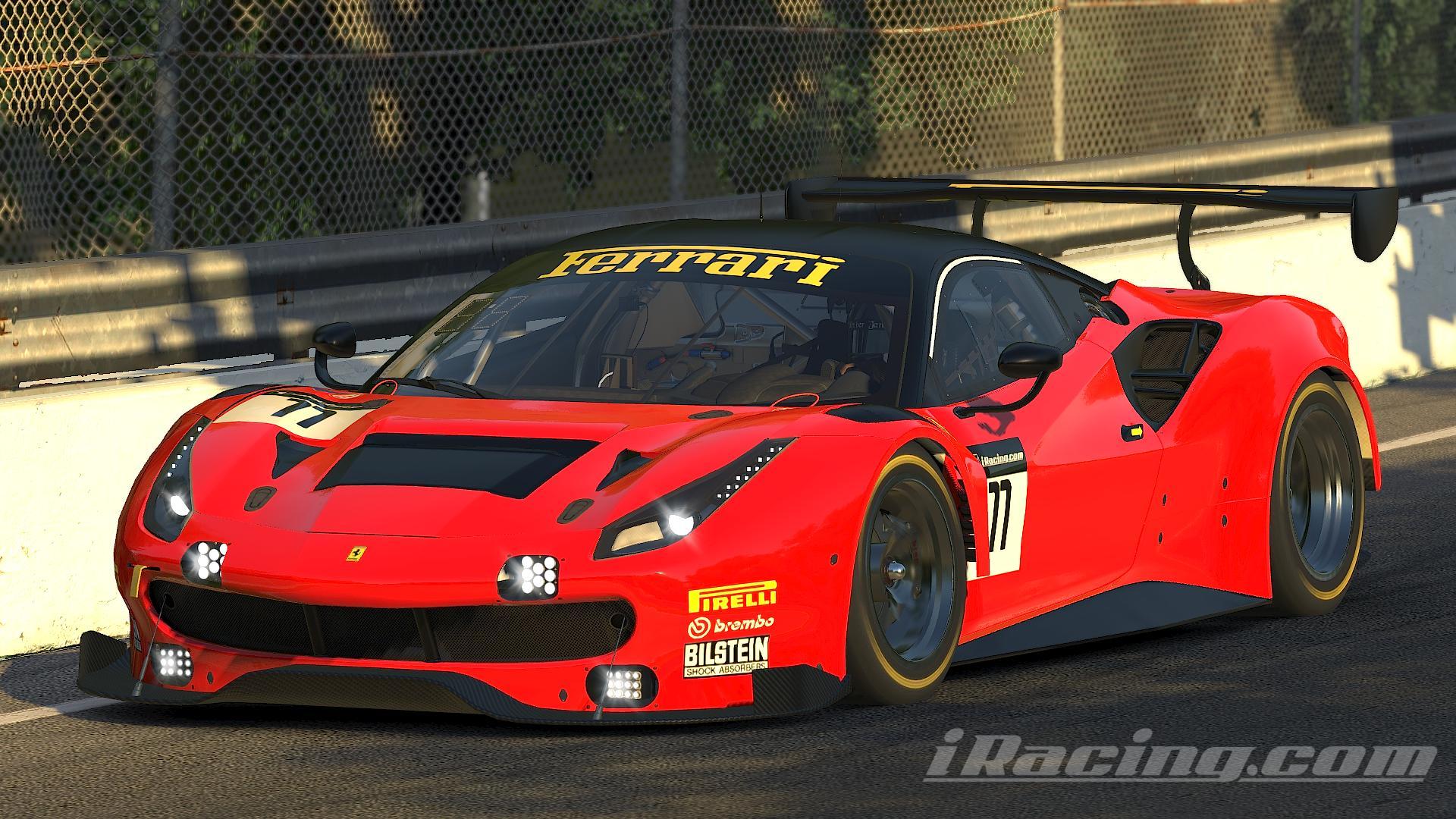 Ferrari 488 GT3 in Rossa Corsa by Kimber Jansen - Trading Paints