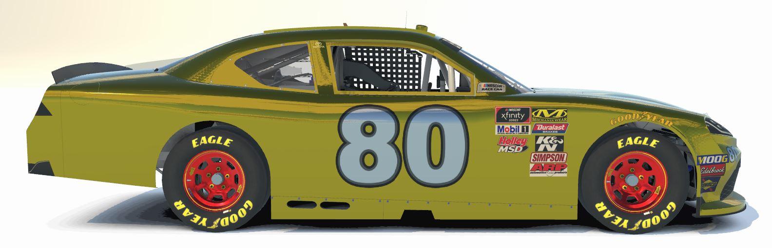 Just a Gold Car by Russell Caney - Trading Paints