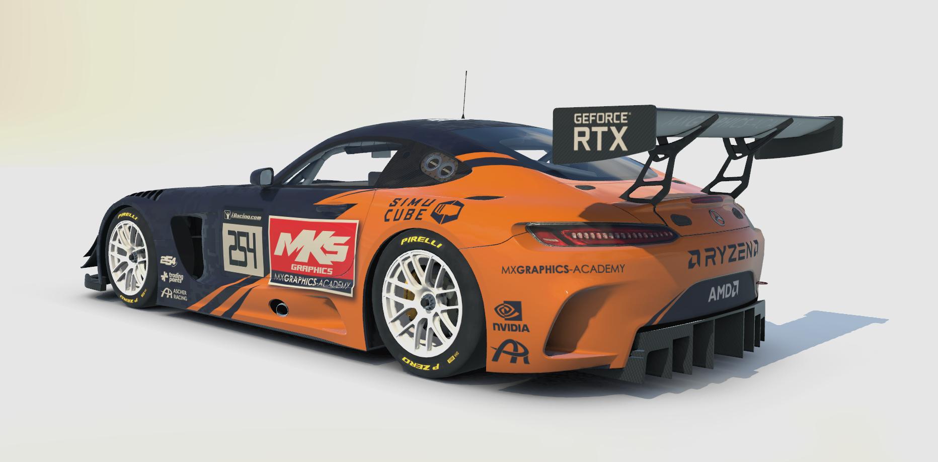 Mercedes AMG GT3 MKS-Graphics livery by Nick Naethuijs - Trading Paints