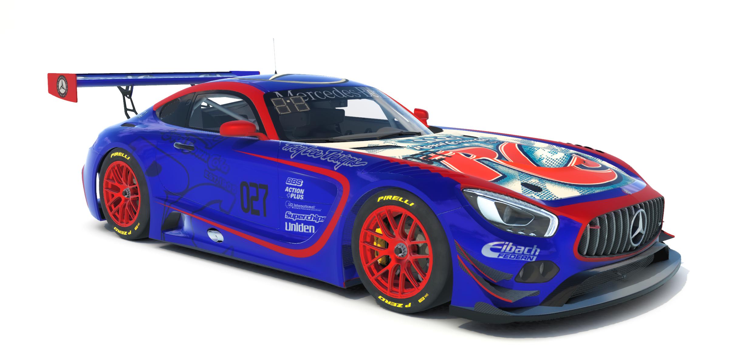 RC COLA Mercedes AMG GT3 CHROME BLUE by Corey H. - Trading Paints