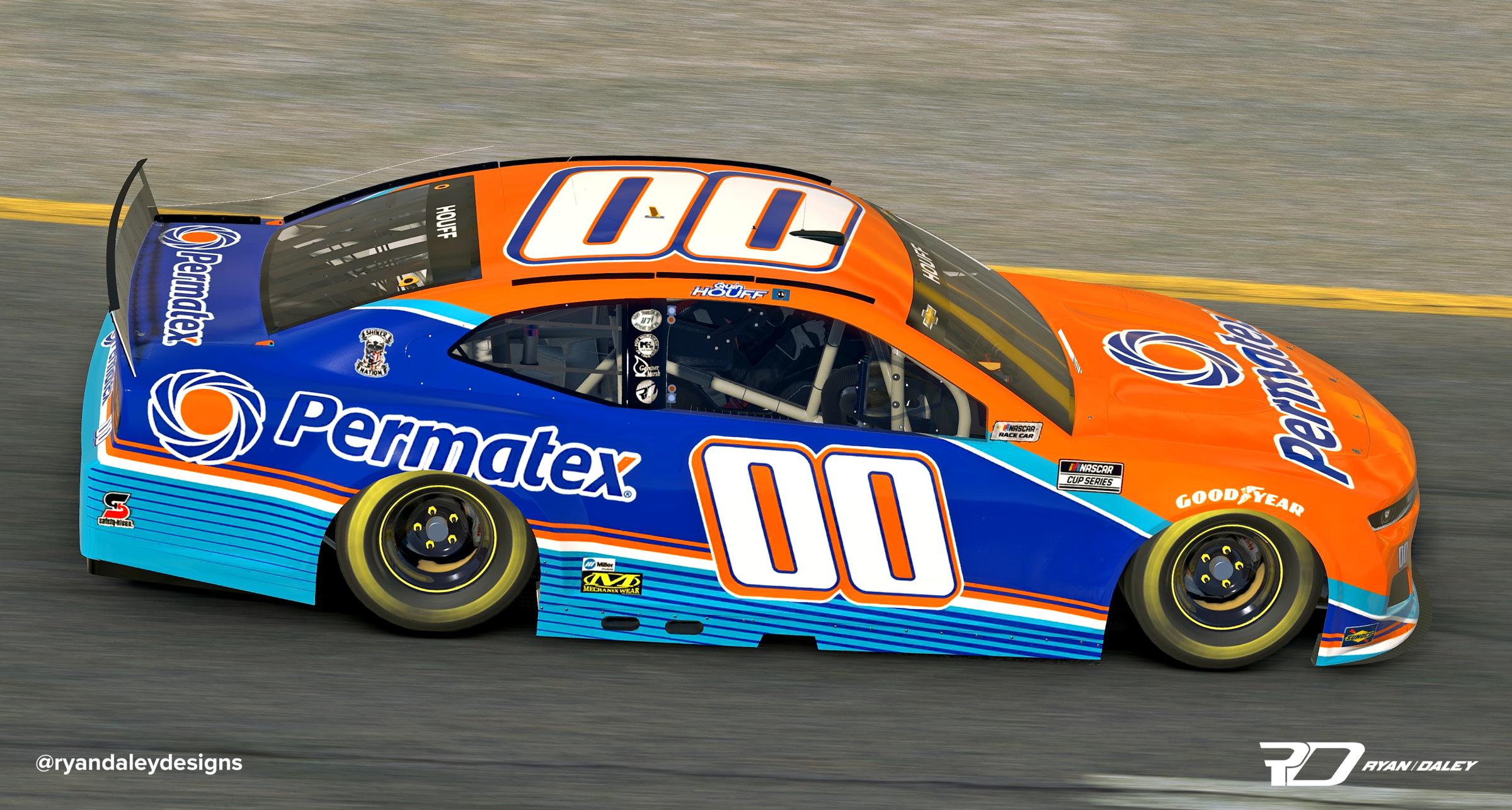 Official 2021 #00 Quin Houff Permatex With Numbers by Ryan Daley ...