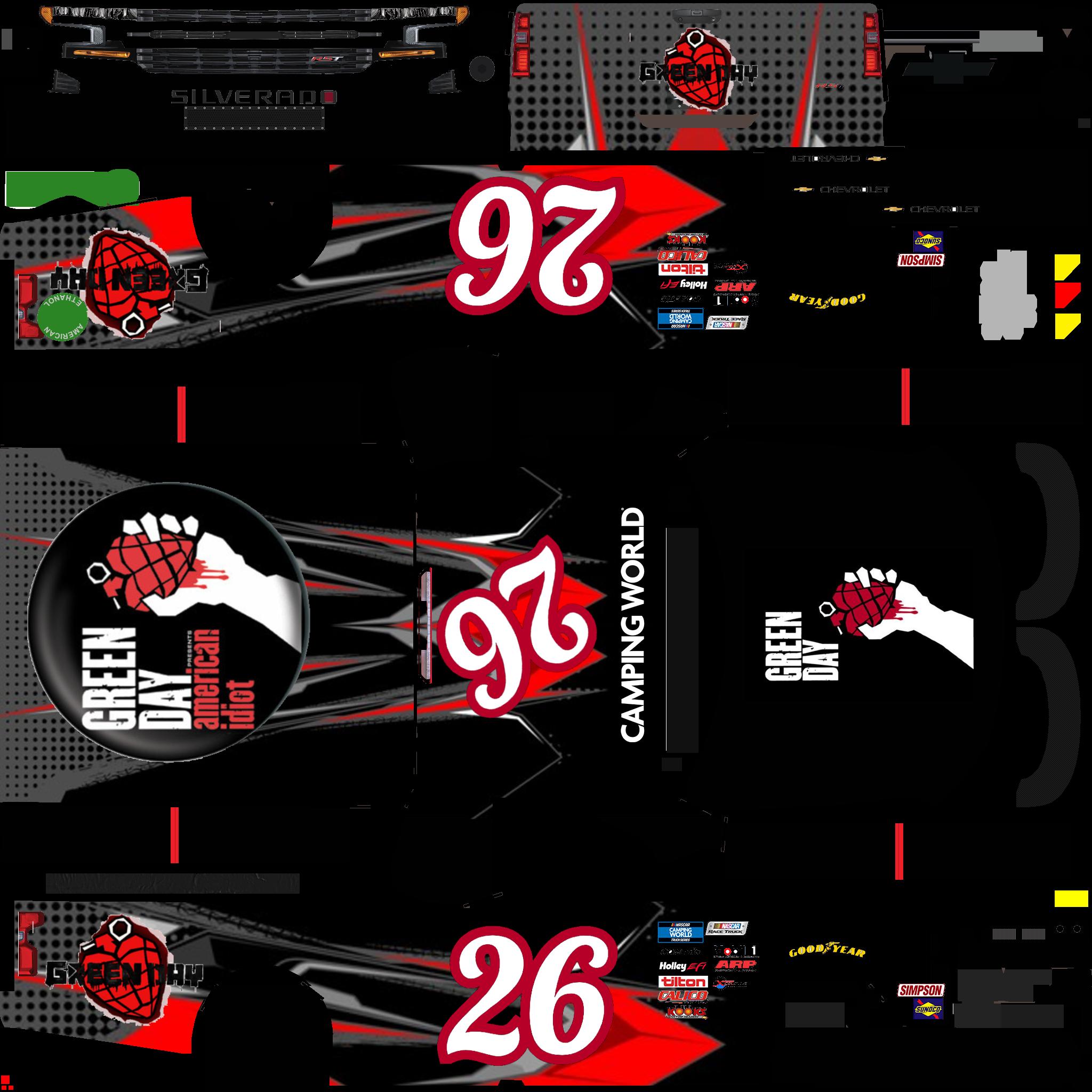 logans green day truck by Josh Oswald - Trading Paints