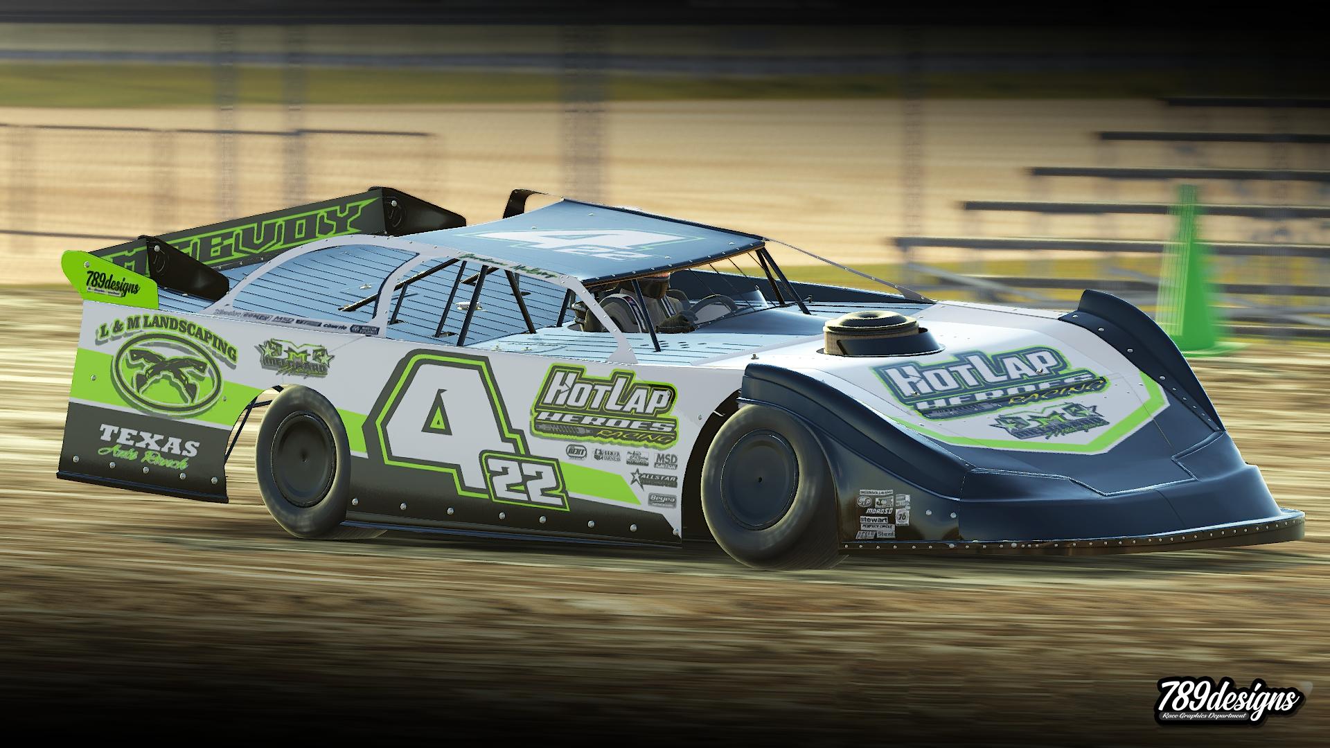 Jordan McEvoy Dirt Late Model Green Black White by Garrett Marshall ...