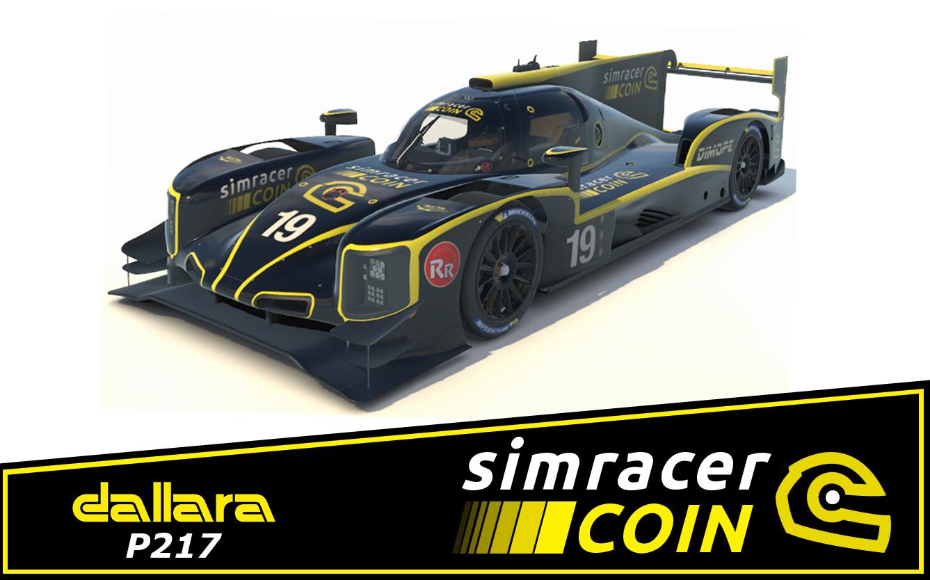 Simracer Coin sponsored Dallara P217 by Ricardo P Silva - Trading Paints