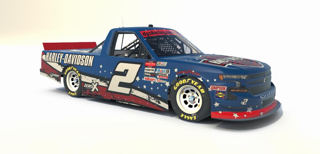 Patriotic Harley Davidson Chevy Silverado #2 SRL Playoffs by Justin ...