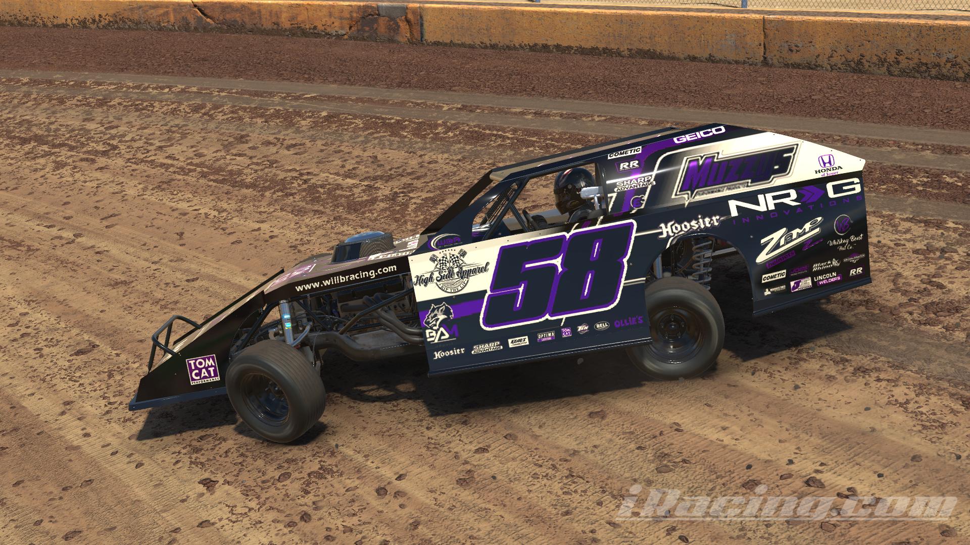 Dirt UMP Modified purple no # by Will Brown3 - Trading Paints