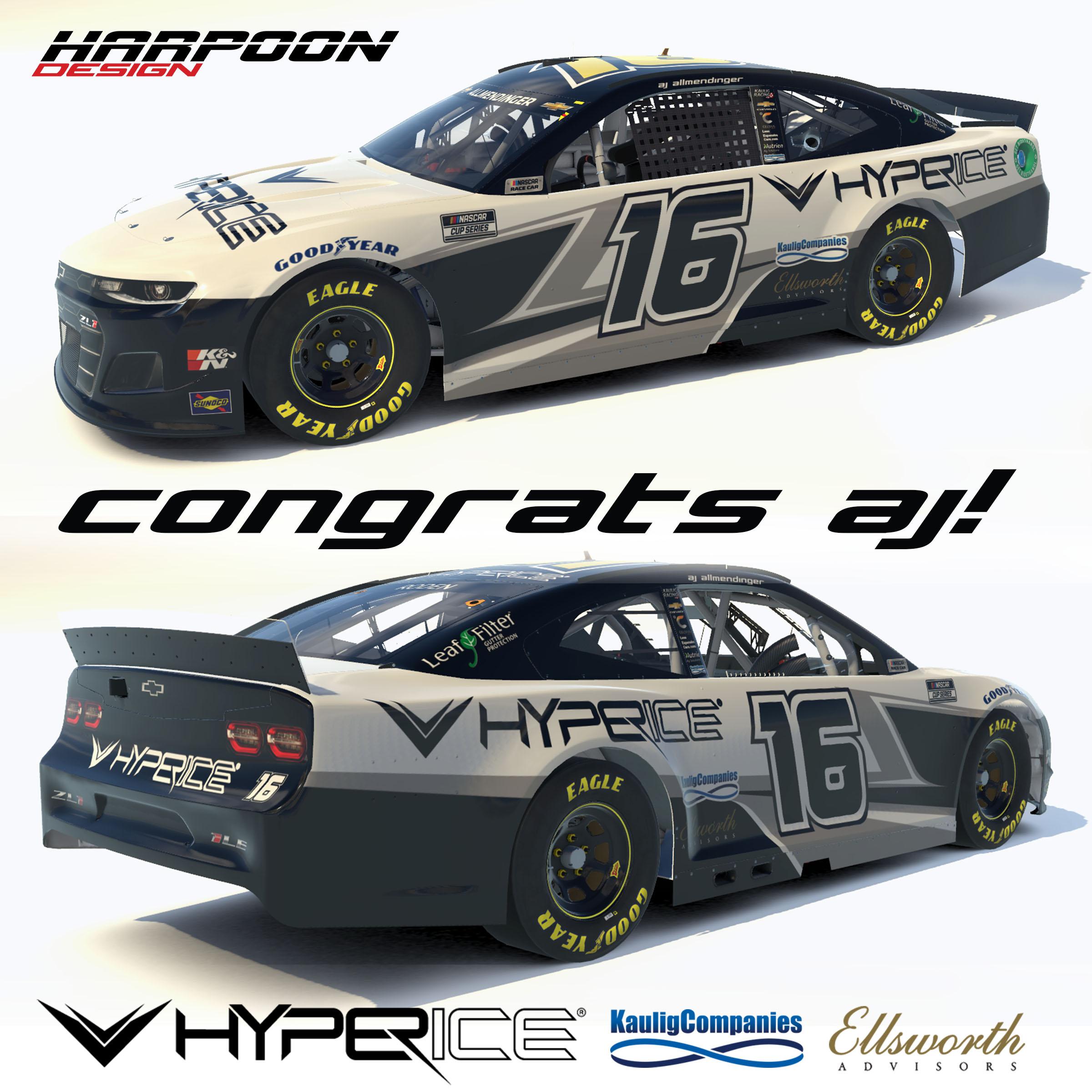 2021 AJ Allmendinger Hyperice Camaro No Num by Brantley Roden - Trading ...