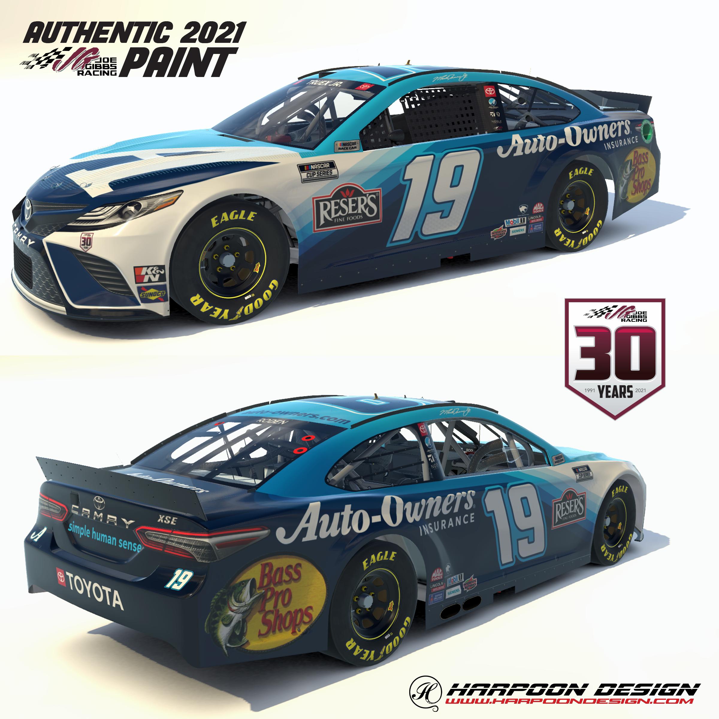 2021 Martin Truex Jr Auto Owners Names Camry by Brantley Roden ...