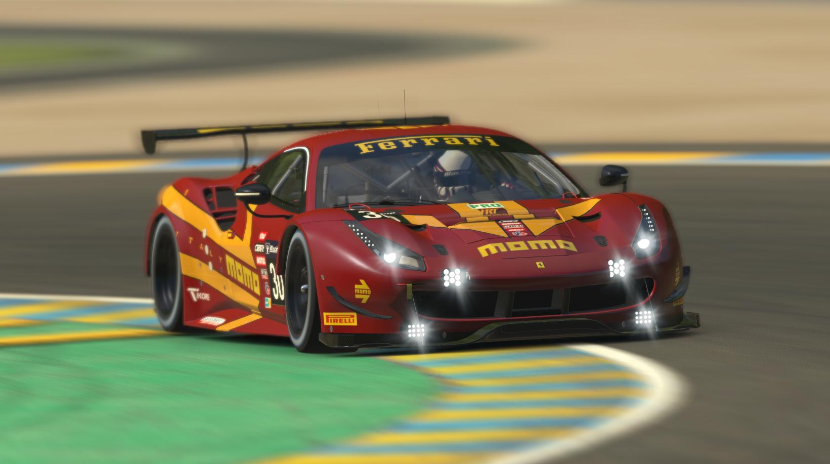 Ferrari 488 GTE - Momo by James Powlesland - Trading Paints
