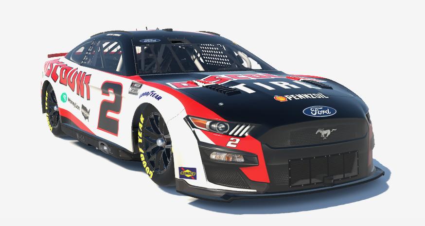 2 - Austin Cindric - Discount Tire (Custom #) by Zane W. - Trading Paints