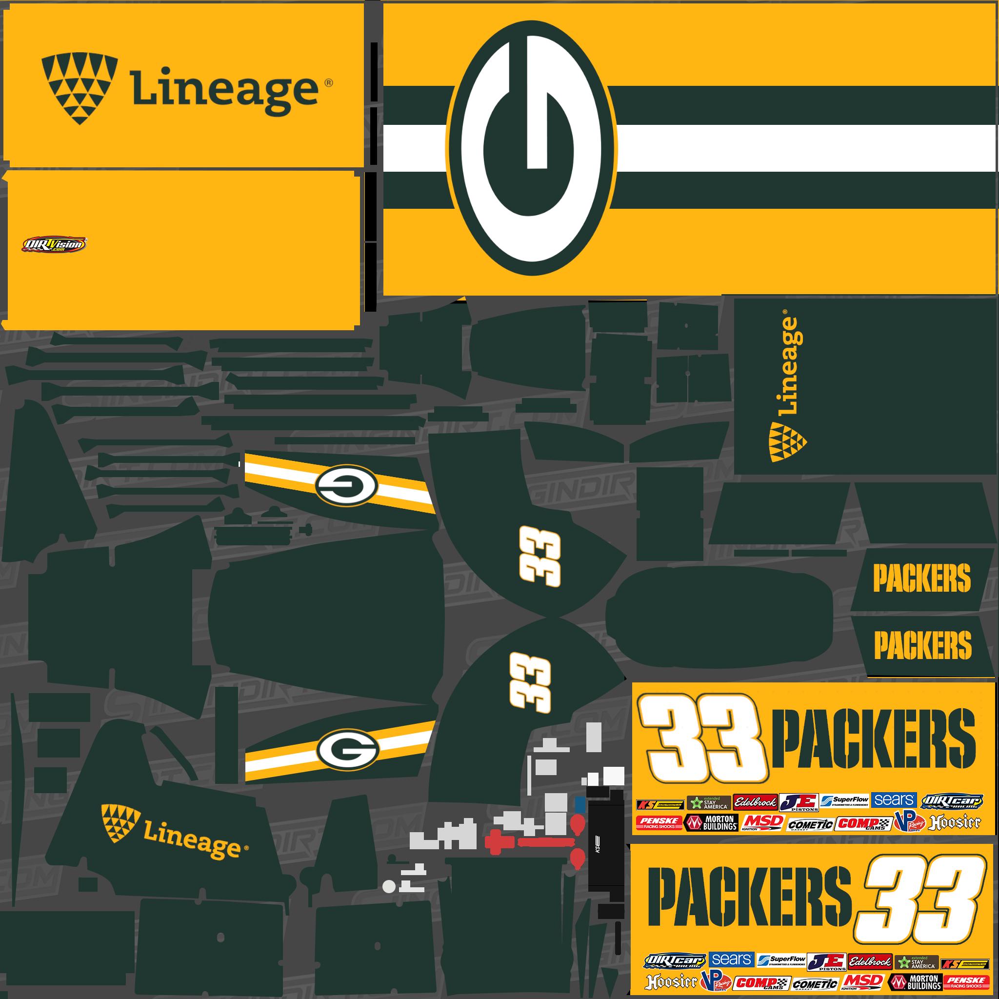 packers 33 pc by Douglas Ivey - Trading Paints