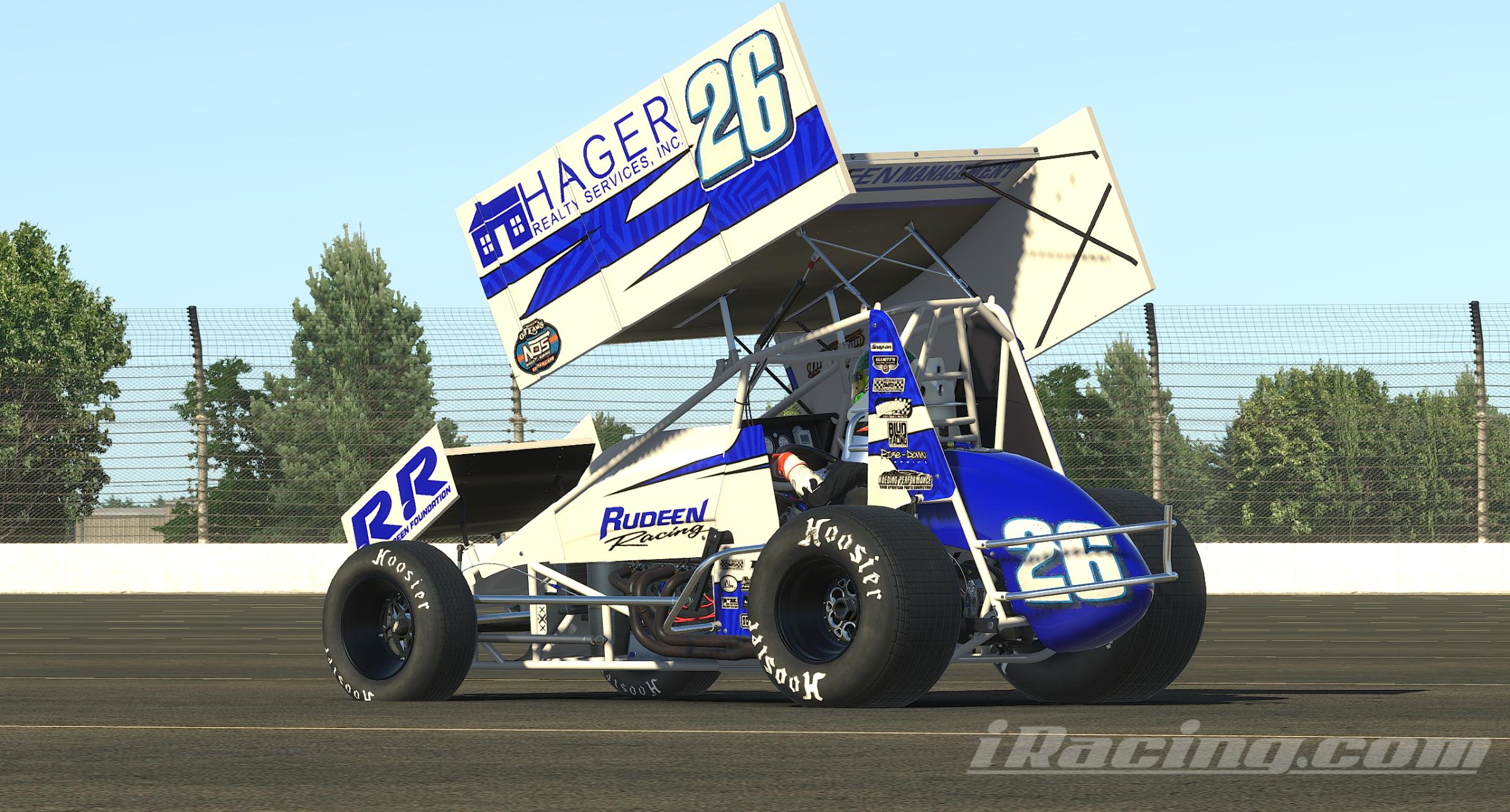 Cory Eliason 2021 Knoxville Nationals Hager Realty Services #26 by Jake ...