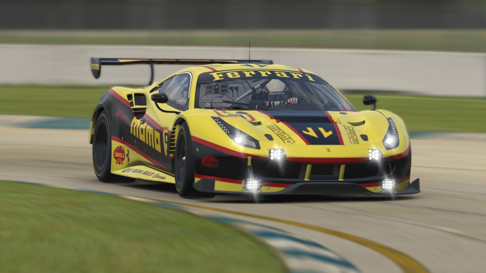 Ferrari 488 GT3 Evo - Momo Concept by James Powlesland - Trading Paints