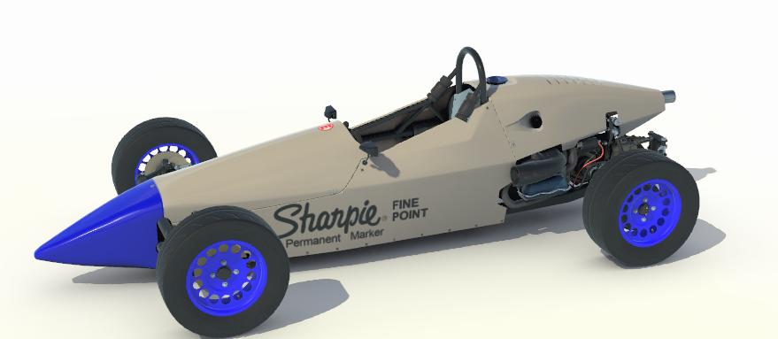 Formula Vee sharpie Blue by David D. - Trading Paints