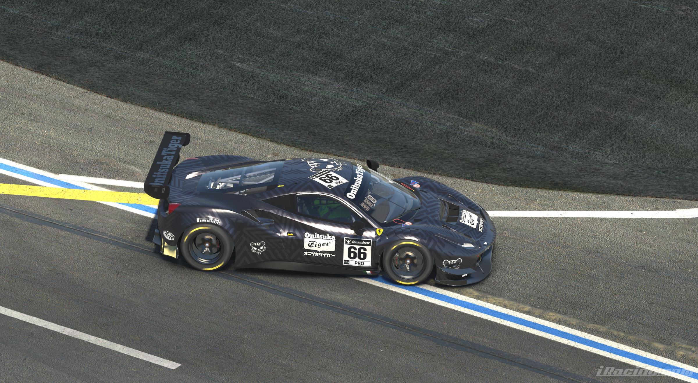 Silver Onitsuka Tiger Ferrari 488 GT3 Evo 2020 by Matt M. - Trading Paints