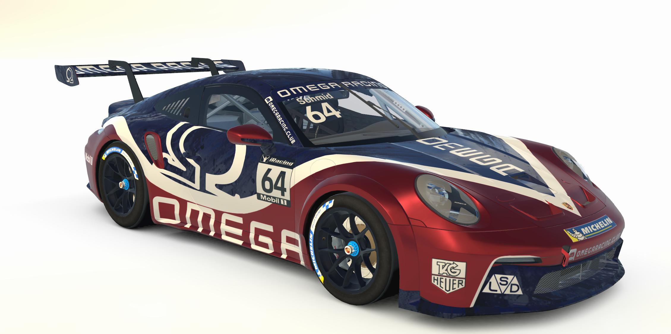 Omega Racing Red/Blue Non-metallic Porsche 992 Cup by Lorenz S ...