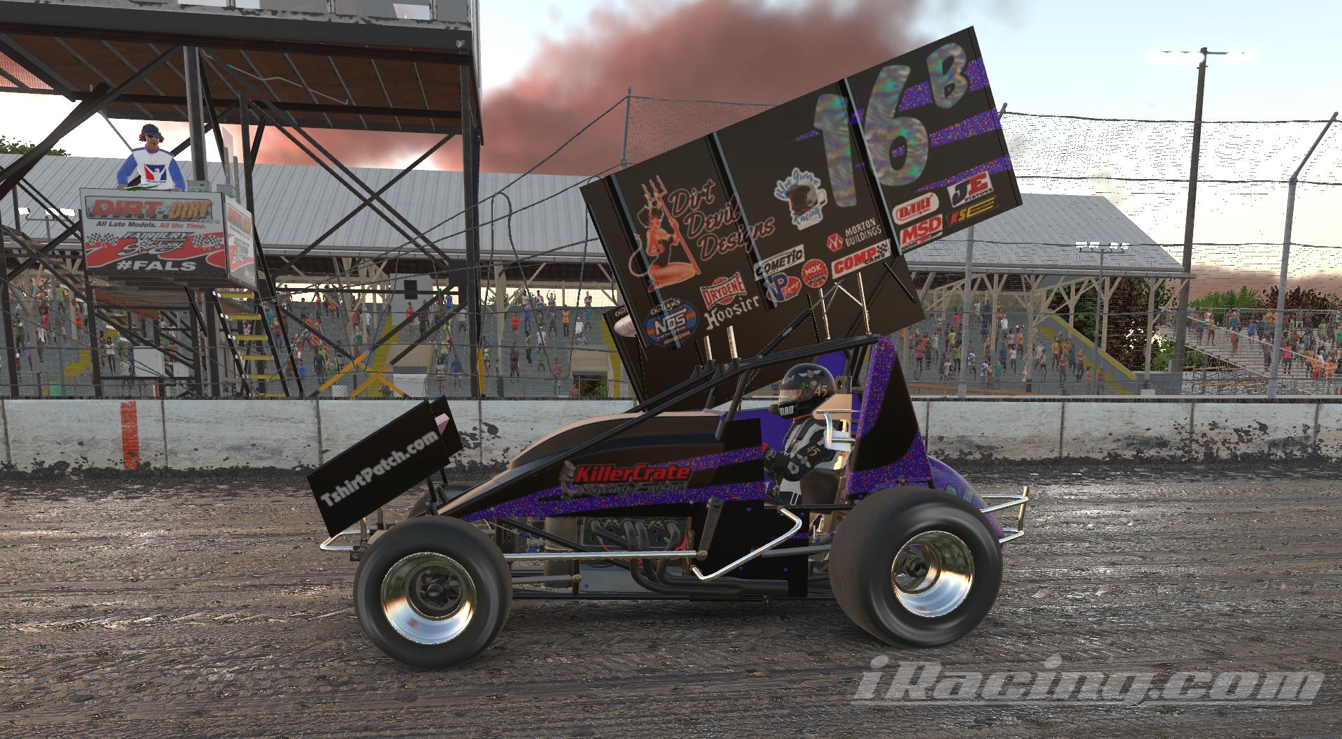 Dirt Devil Designs Winged Sprint Grape Sparkle by Bryan E. - Trading Paints