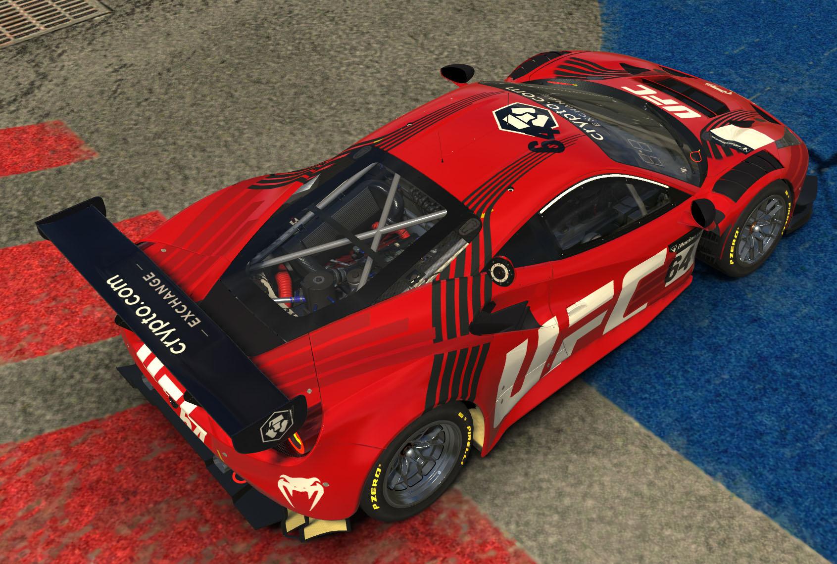 UFC Red Ferrari 488 Evo by Tony P. - Trading Paints