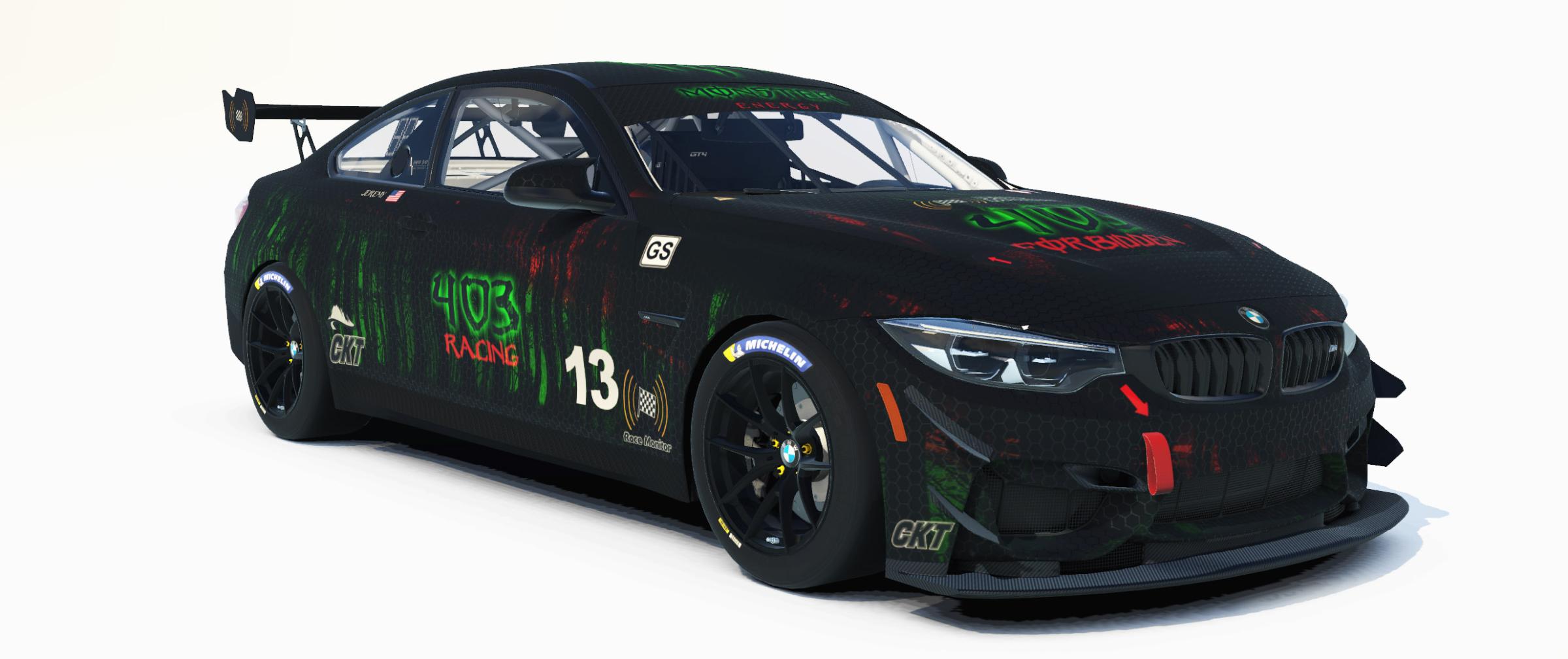 BMW GT4 - Custom project for 403-Racing by Jay Vos - Trading Paints
