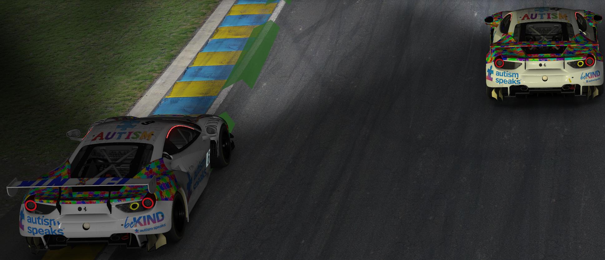 Autism Speaks Ferrari EVO GT3 by Todd Schwarz - Trading Paints