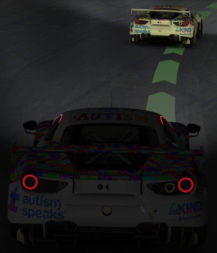 Autism Speaks Ferrari EVO GT3 by Todd Schwarz - Trading Paints