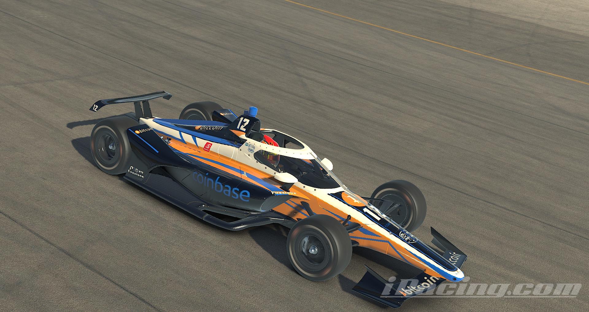Dallara IR18 IndyCar Coinbase Bitcoin Bitcar by Chance Campbell ...