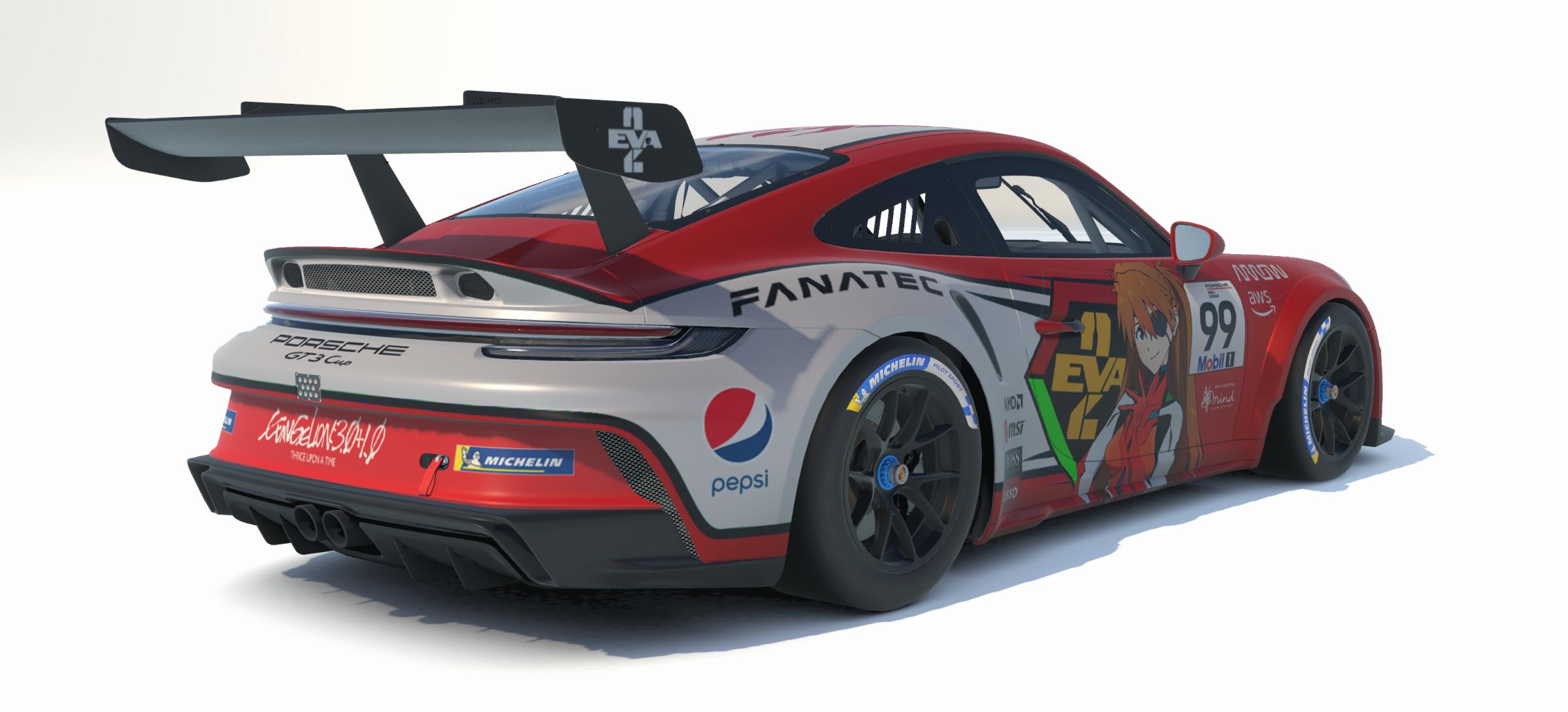 Porsche 911 GT3 Cup (992) - Rebuild of Evangelion 3.0+1.01 - Asuka skin ...