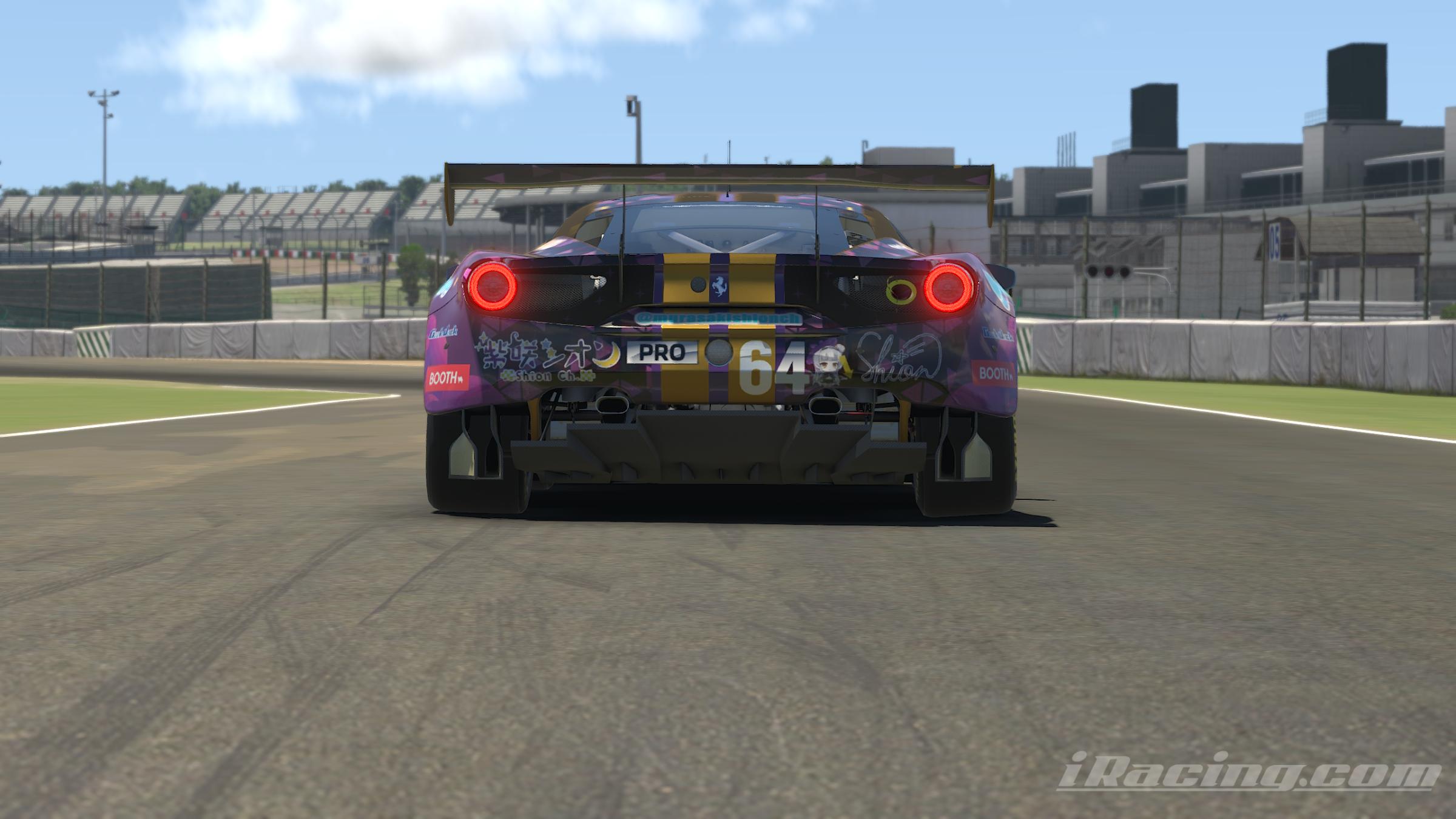 hololive Murasaki Shion Ferrari 488 GT3 evo (Remake) [Itasha/Anime] by ...