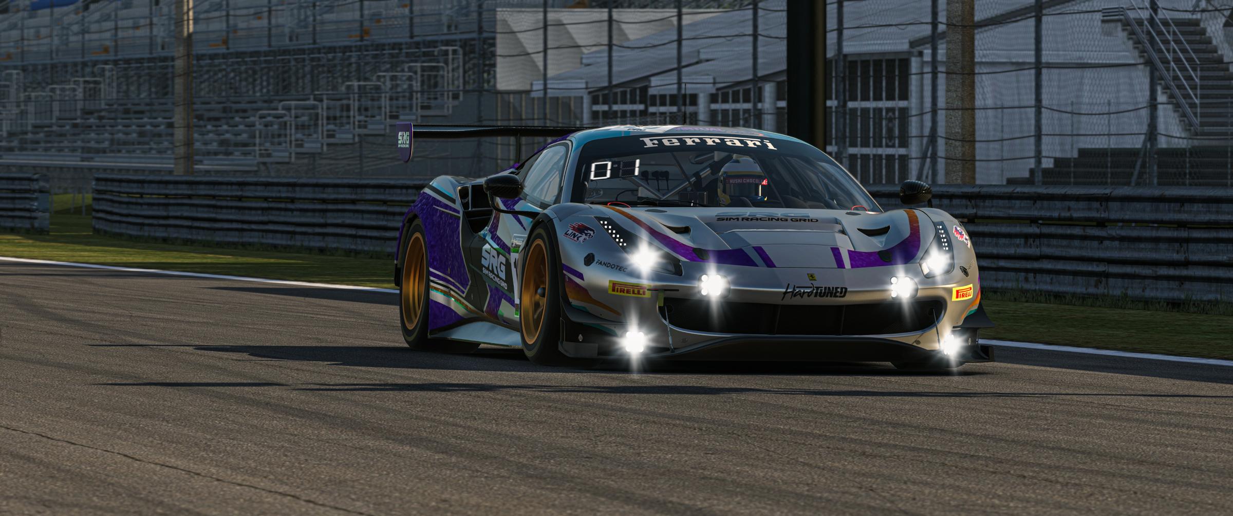 Sim Racing Grid Ferrari 488 GT3 EVO SILVER by David K J. - Trading Paints