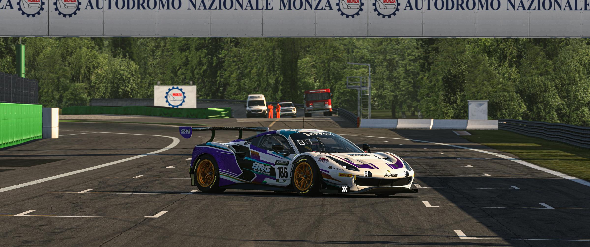 Sim Racing Grid Ferrari 488 GT3 EVO WHITE by David K J. - Trading Paints