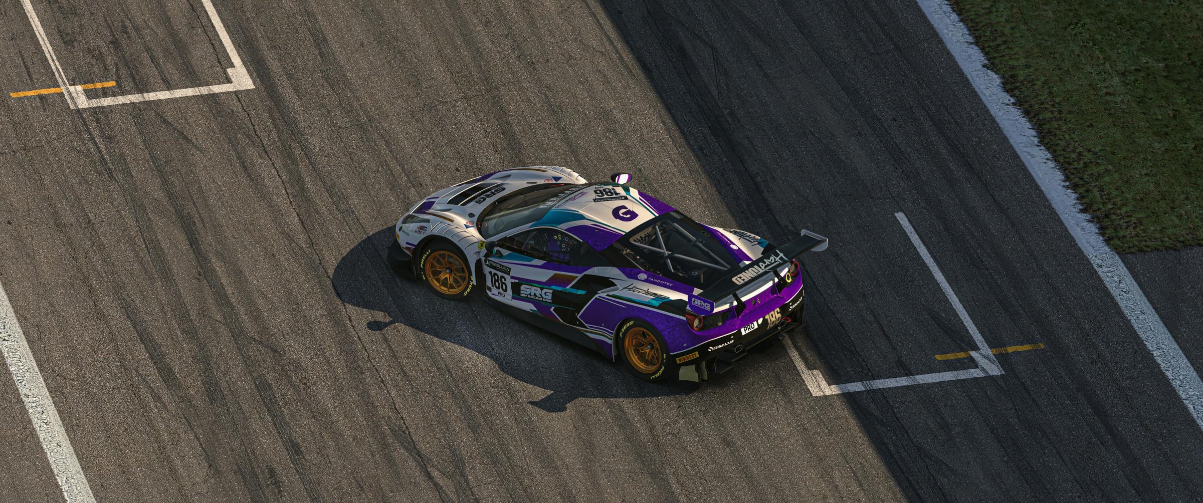 Sim Racing Grid Ferrari 488 GT3 EVO WHITE by David K J. - Trading Paints