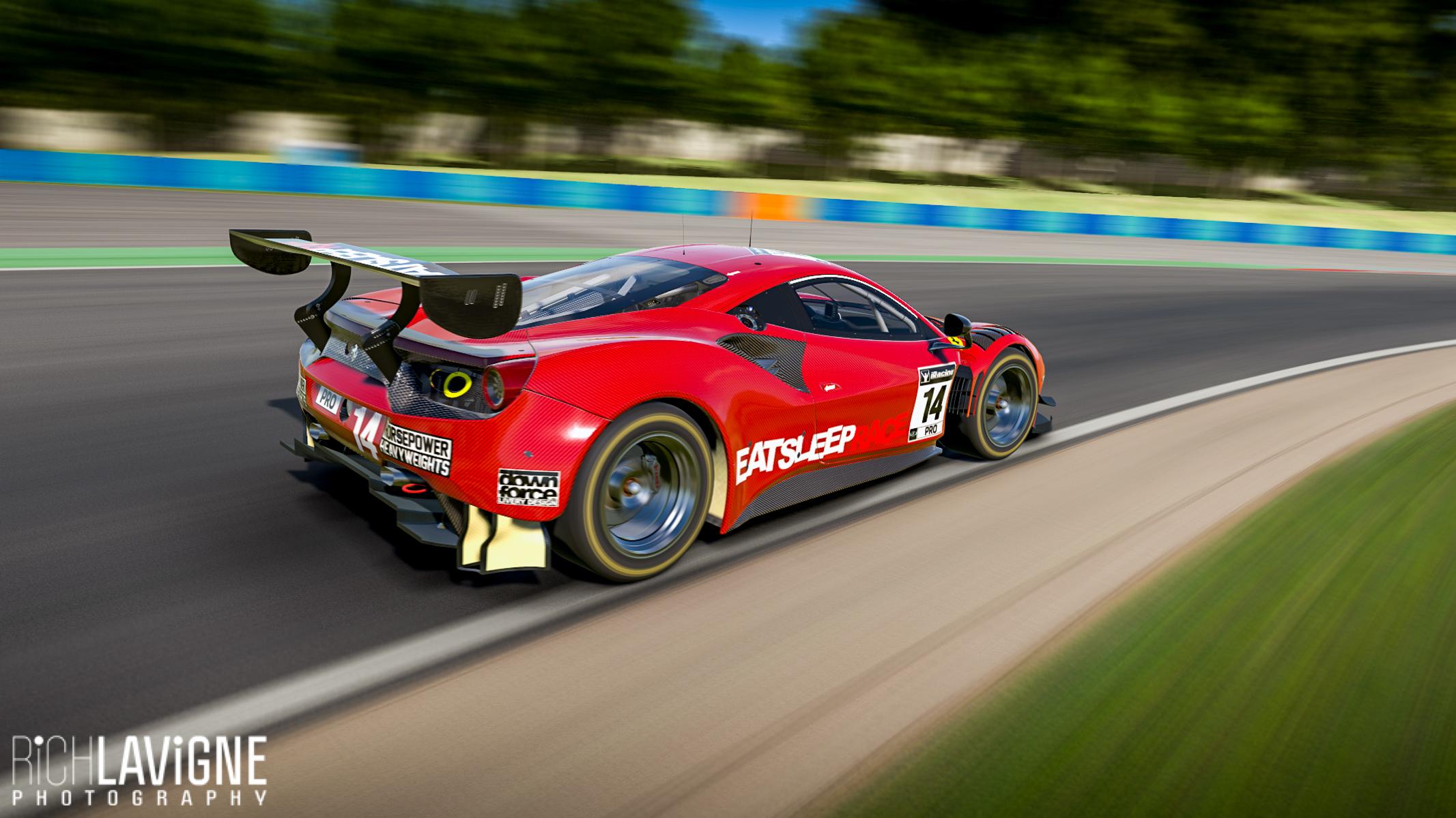 EatSleepRace red carbon Ferrari 488EVO GT3 by Richard Lavigne - Trading ...