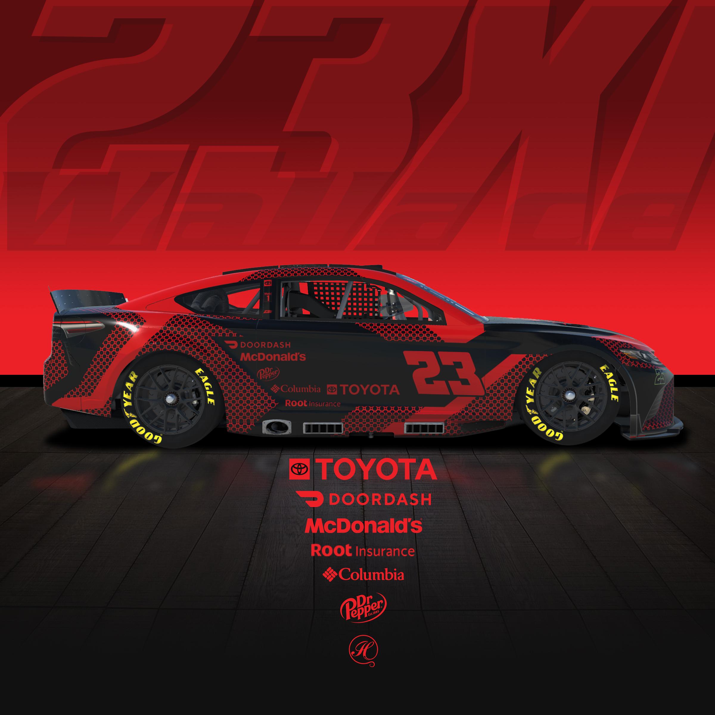 2022 Bubba Wallace 23XII Testing Toyota Camry by Brantley Roden ...