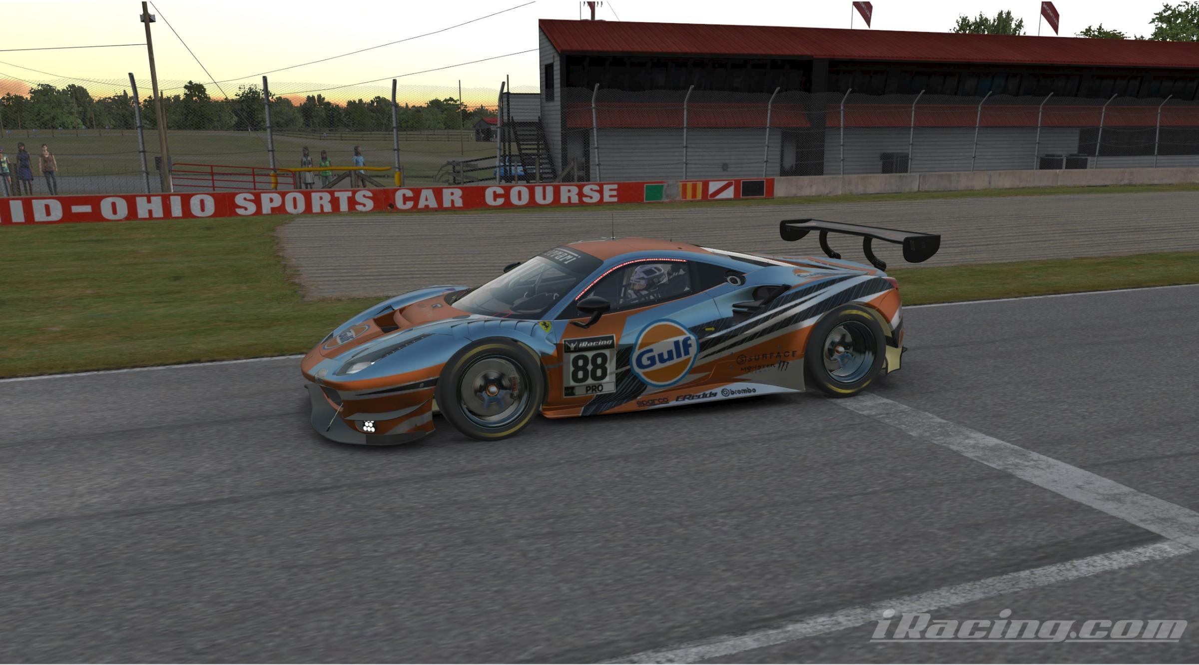 Gulf Ferrari 488 Evo by Neil A Bateman - Trading Paints