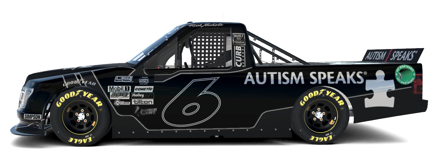 Rick Nichols #6 - NASCAR Gander Outdoors Ford F150 - Autism Speaks by ...