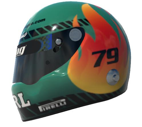 Timo Tee #79 - Helmet - Bonfire Racing League by Kenny Mitchell ...