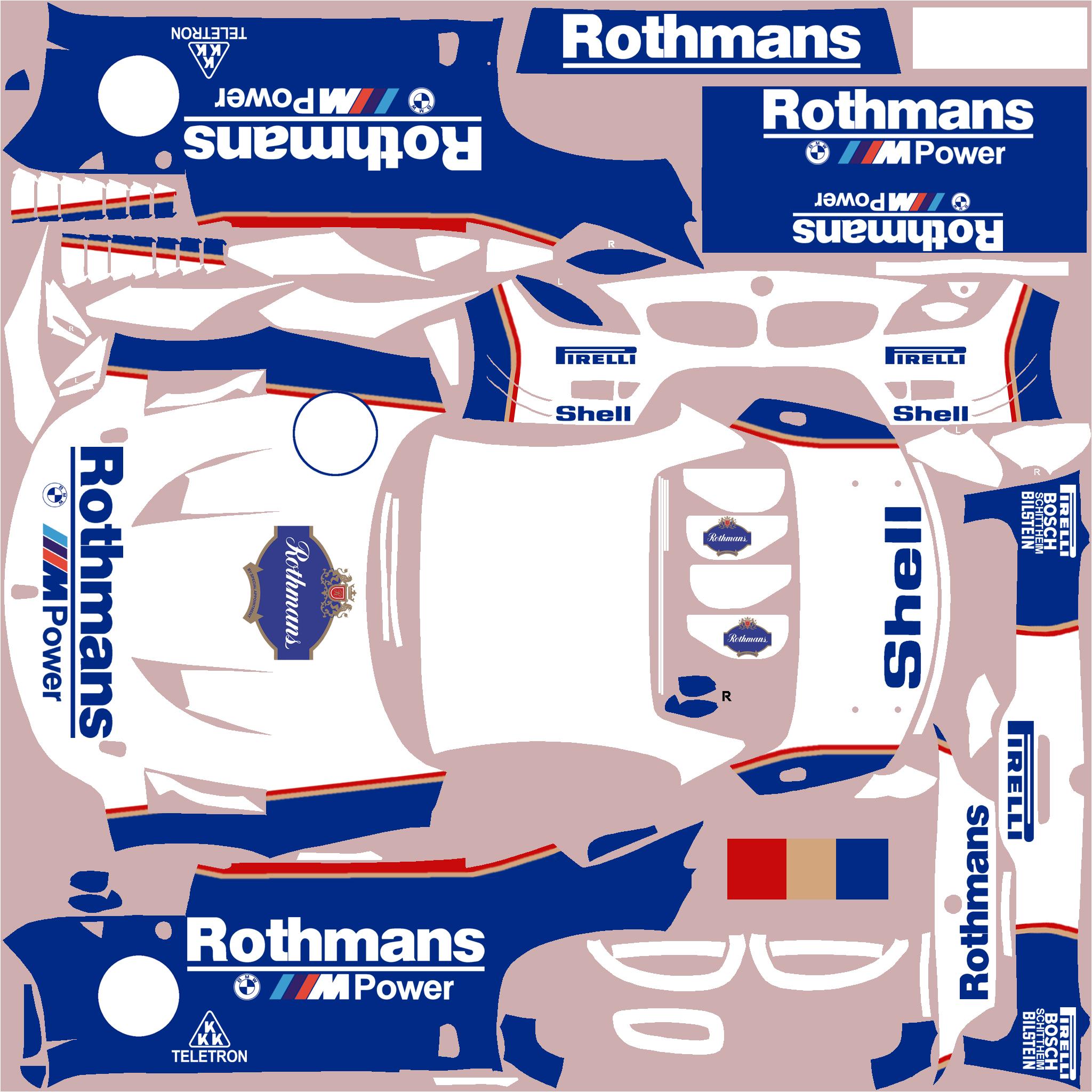BMW Z4 GT3 Rothmans by Clyde Coman - Trading Paints