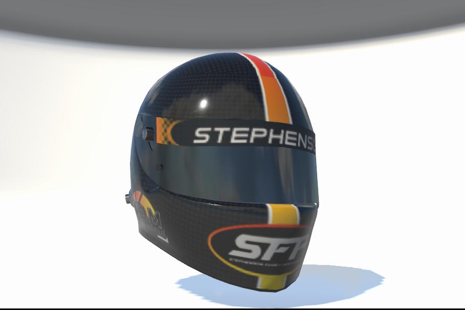 2021 Max Stephenson Helmet by Koleton Anderson - Trading Paints