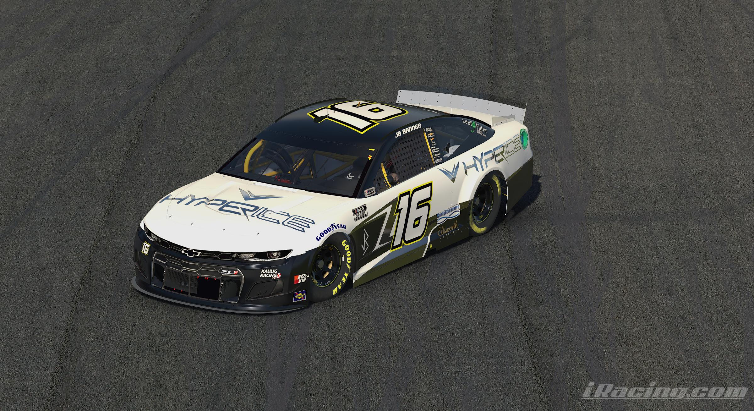 Hyperice Custom Number 16 Aj Allmendinger by JB Banner - Trading Paints